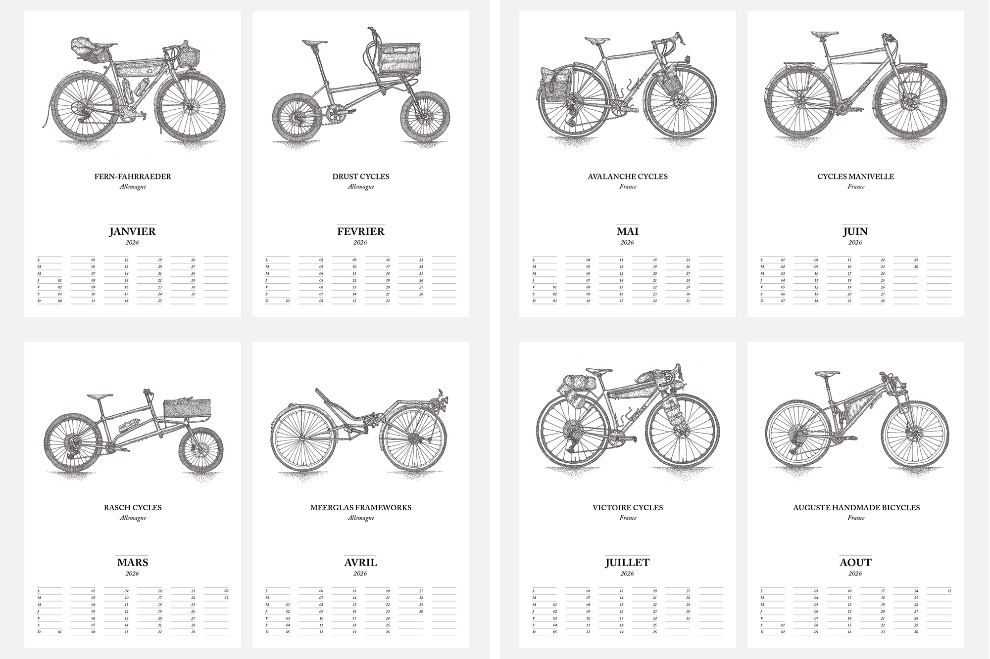 2026 Cycle Atlas Calendar | The Radavist | A group of individuals who ...